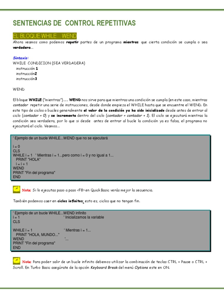 Guía de Bucles en Programación | PDF | Informática | Desarrollo de software