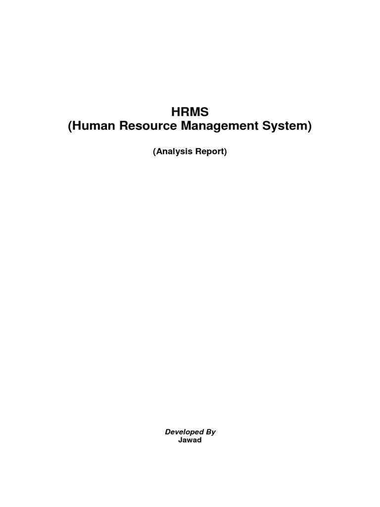 HRMS Technical Document | Download Free PDF | Payroll | Systems Science