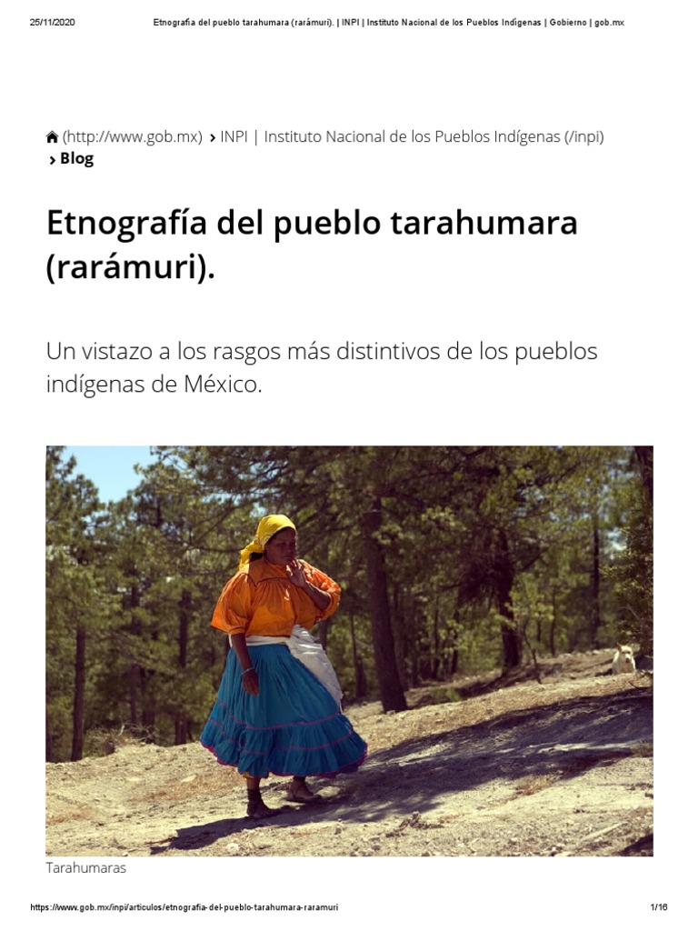 Etnografía del Pueblo Rarámuri | PDF | Chihuahua (estado)