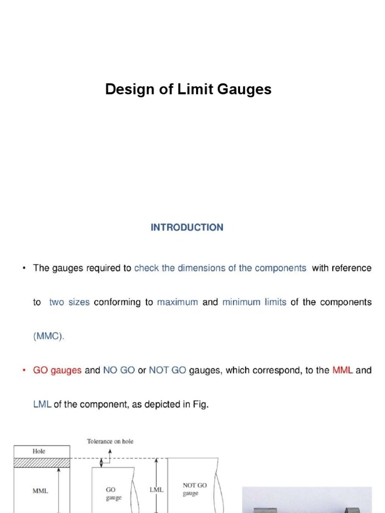 Design of Limit Gauges | PDF