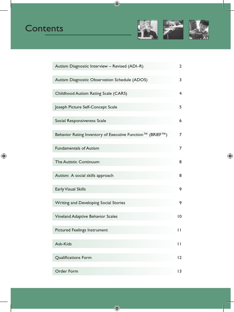 Autism Diagnostic Interview Revised | PDF | Autism Spectrum | Cognition