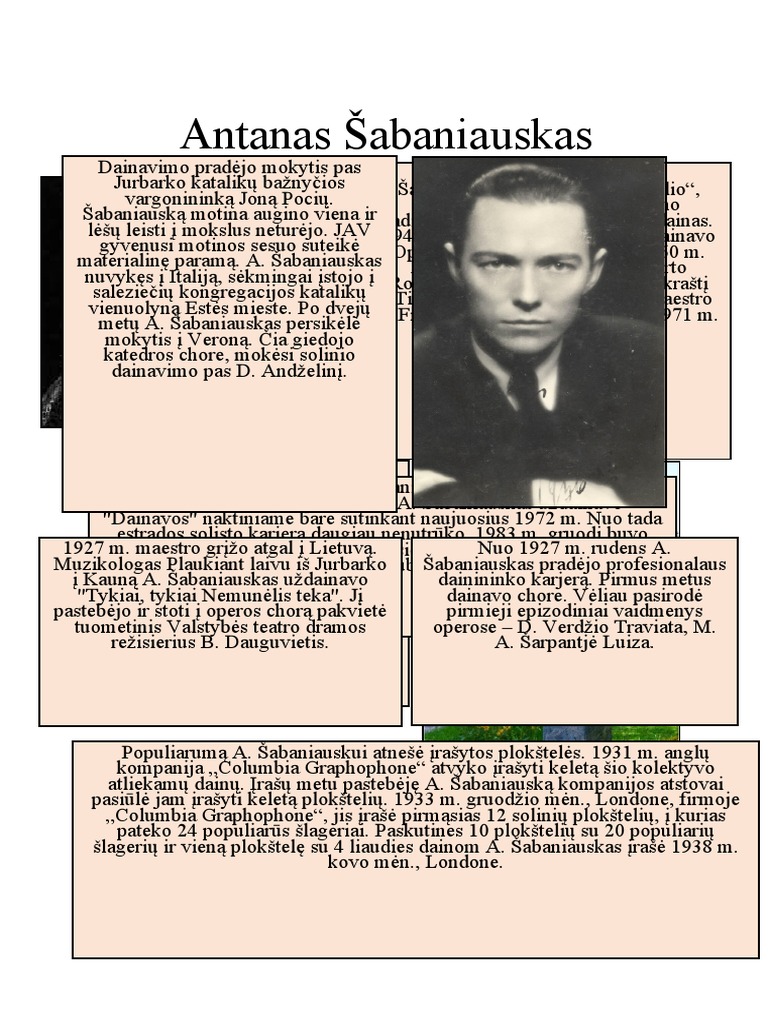 Antanas Šabaniauskas | PDF