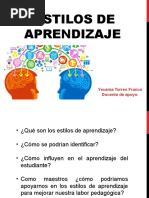 Ritmos y Estilos de Aprendizaje | PDF | Aprendizaje | Evaluación