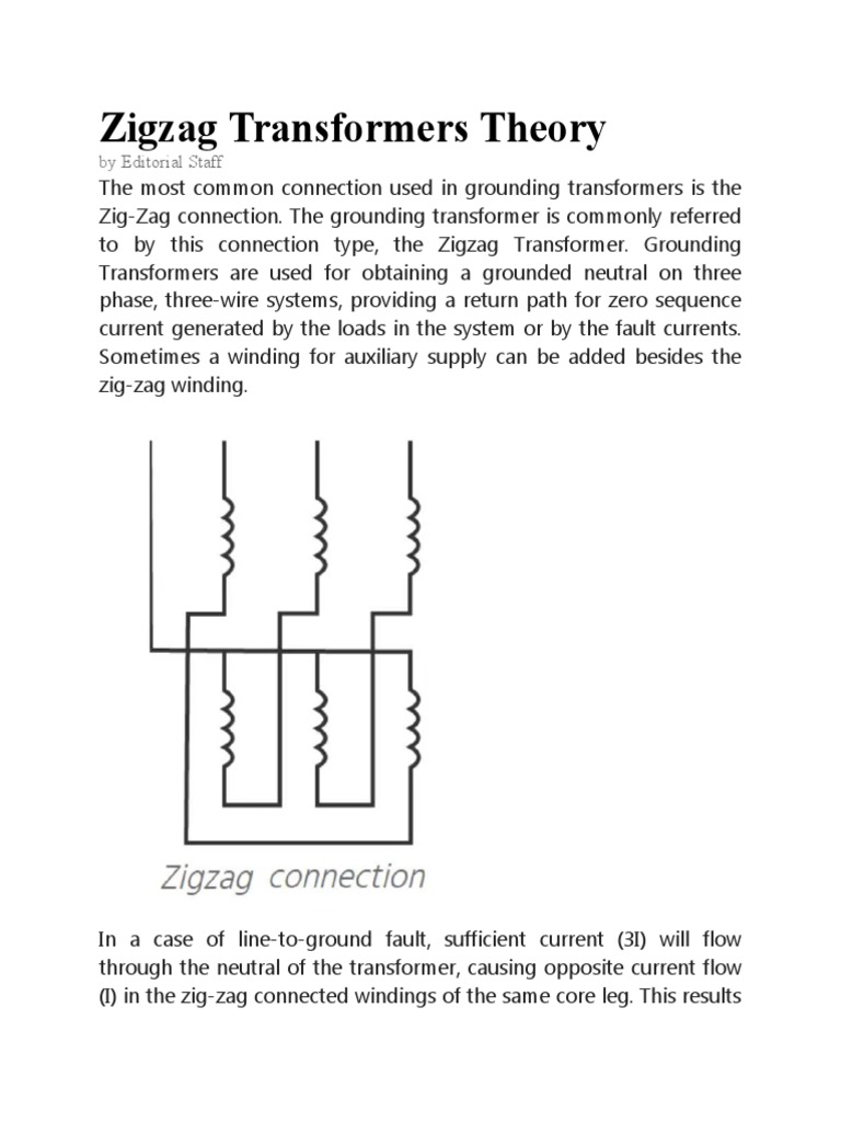 Zigzag Transformers Theory Pdf Transformer Electrical Impedance