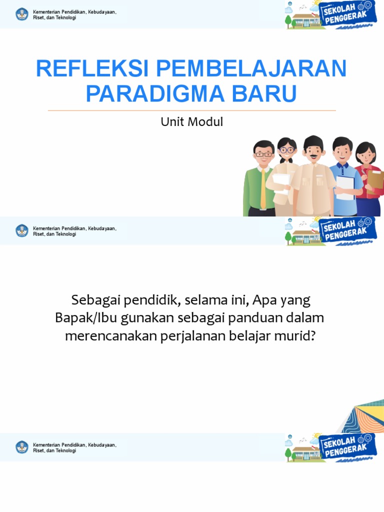 Refleksi Pembelajaran Paradigma Baru: Unit Modul | PDF