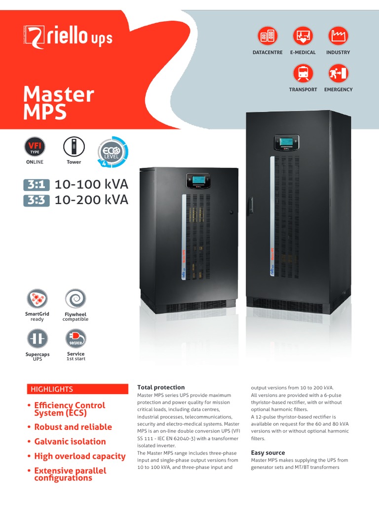Master MPS: 10-100 kVA 10-200 kVA | PDF | Alternating Current ...