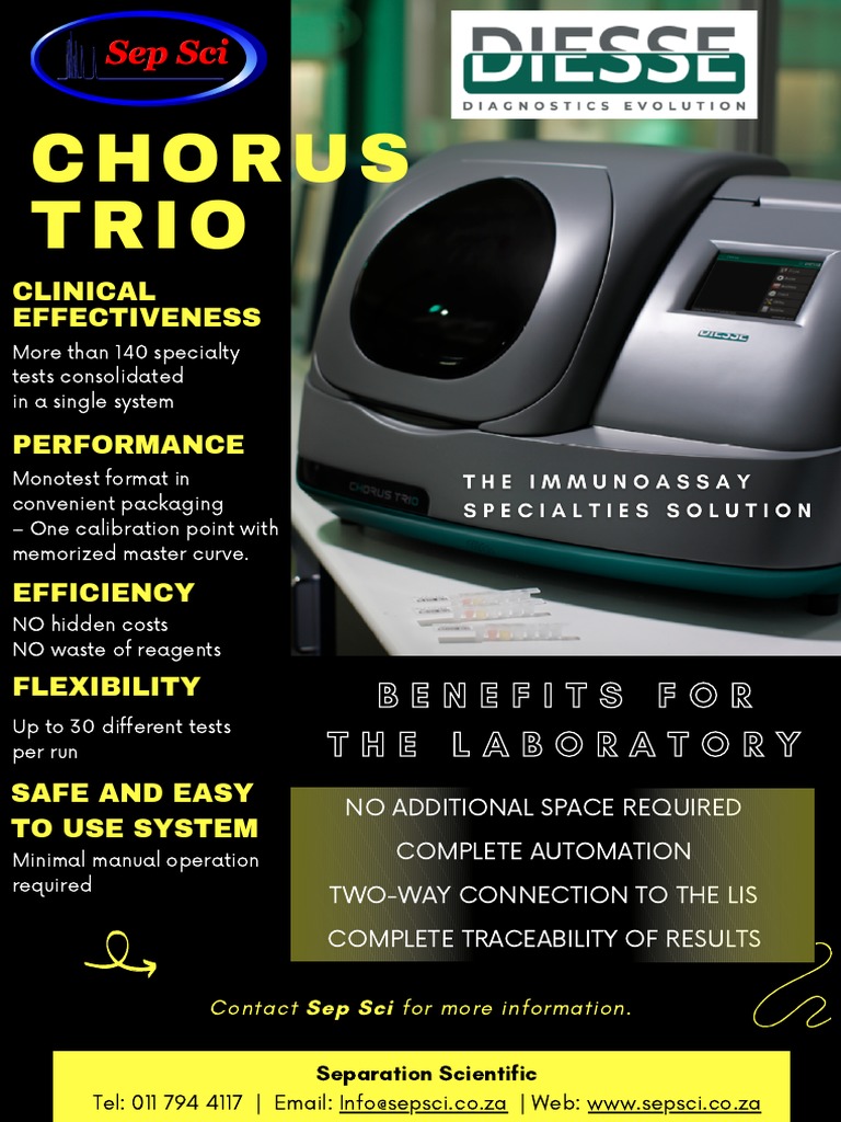 Chorus Trio: Benefits For The Laboratory | PDF