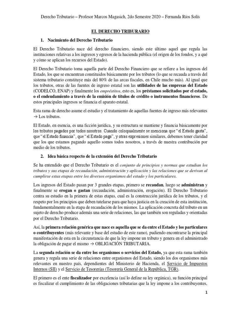 Tributario Final 2020 | PDF | Impuestos | Estado (política)