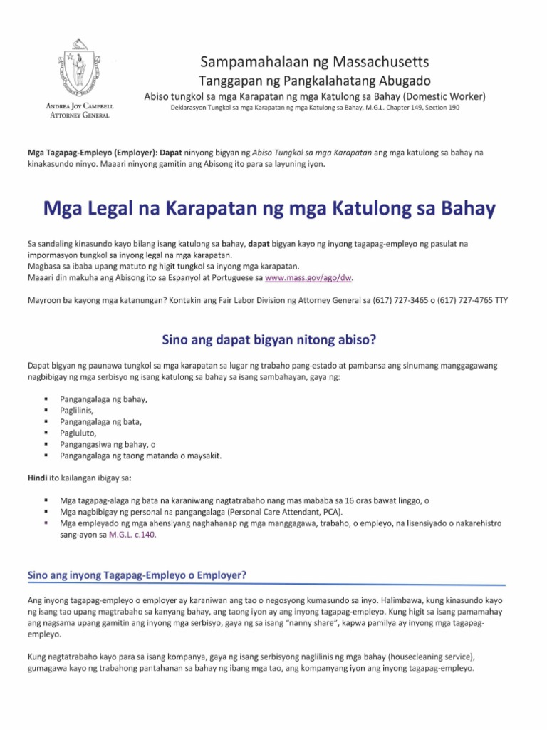 Updated Tagalog DW Notice - 23 | PDF