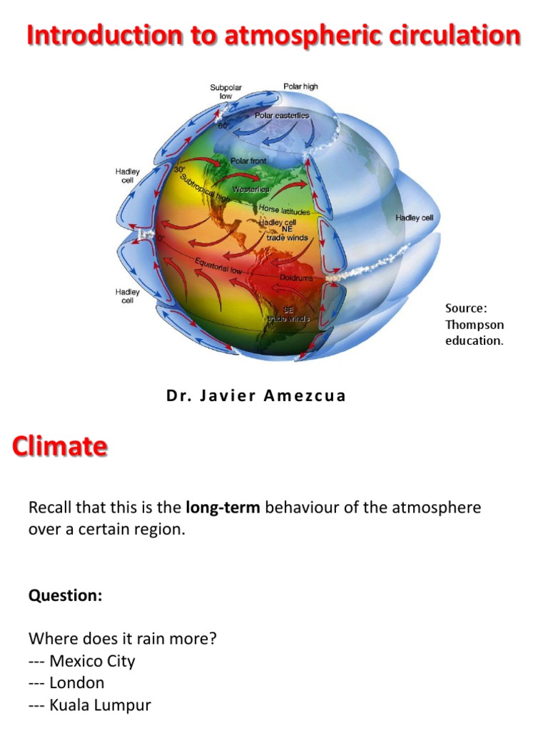 Introduction To Circulation | PDF | Atmospheric Circulation | Applied ...