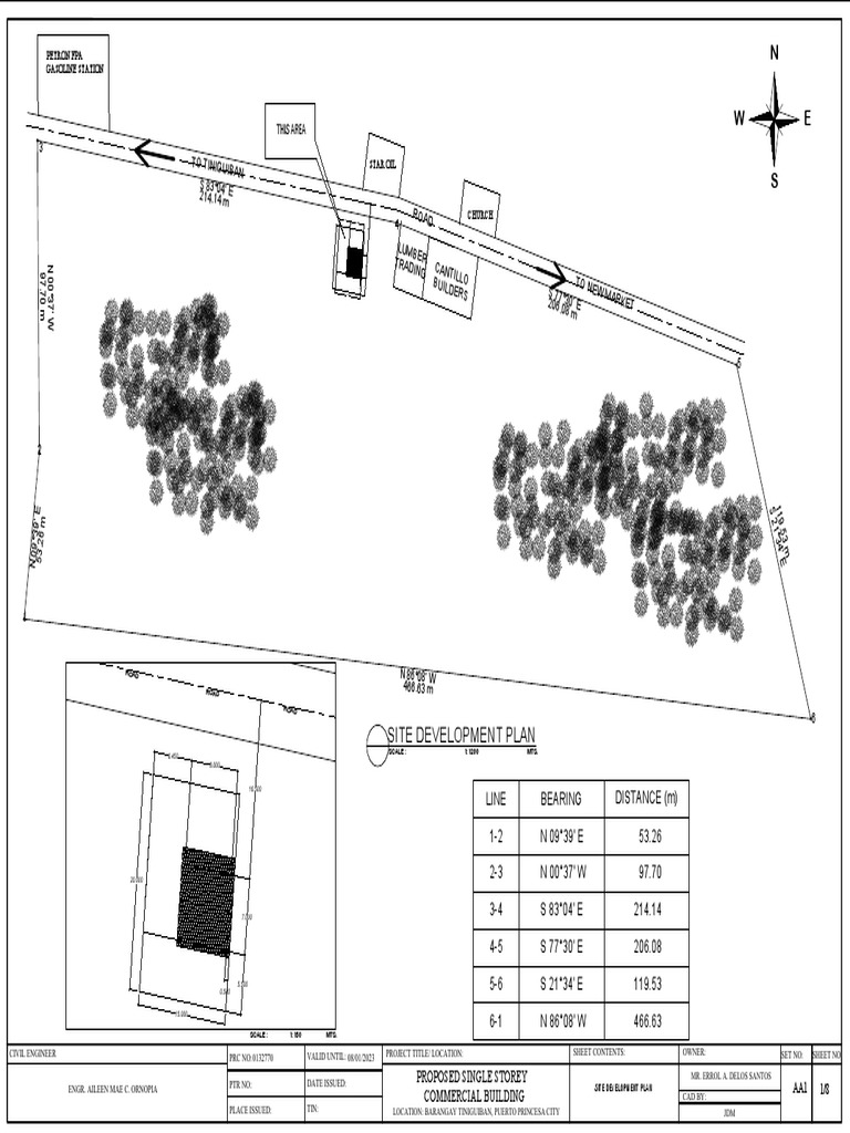 Proposed Site Development Plan for Petron FPA Gasoline Station | PDF