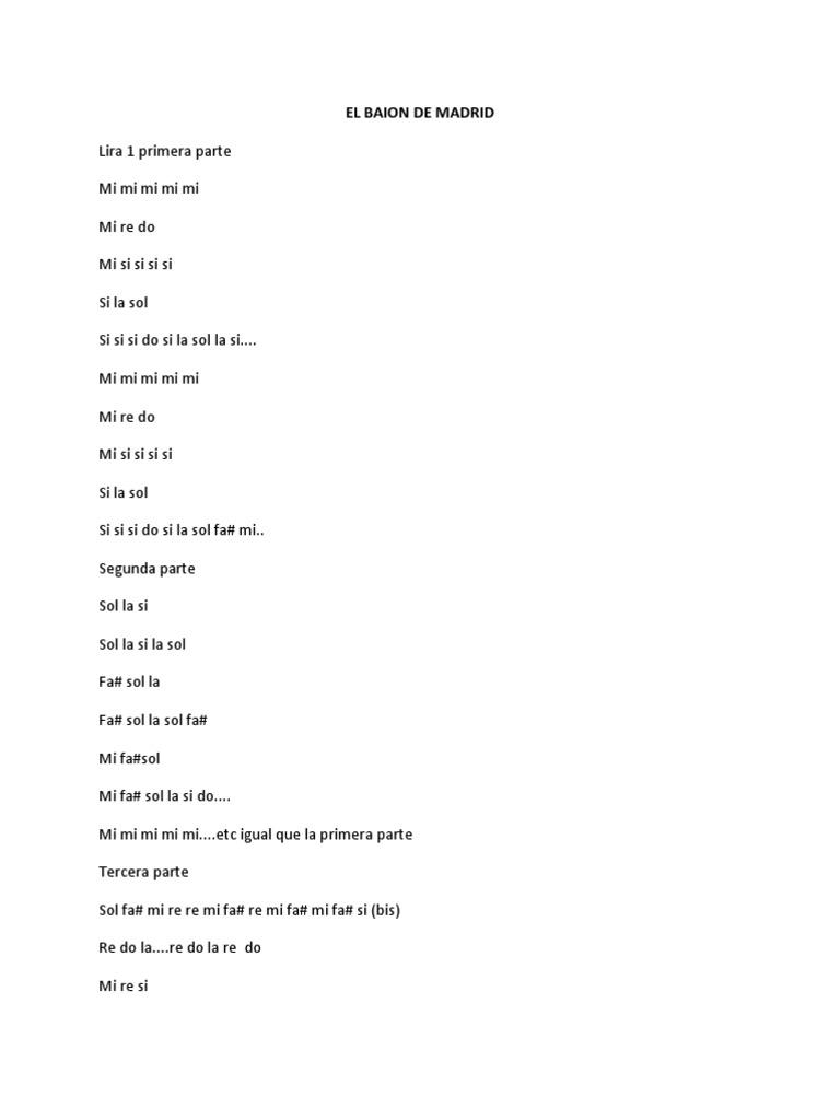 El Baion de Madrid | PDF