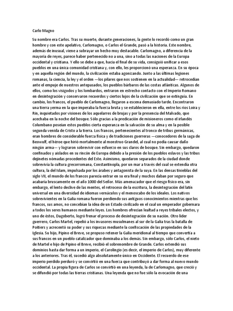 Carlo Magno | PDF | Carlomagno | Francos