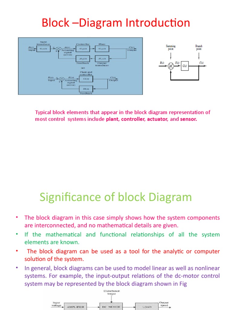 Block - Diagram Introduction Lecture | PDF | Control Theory | Computing