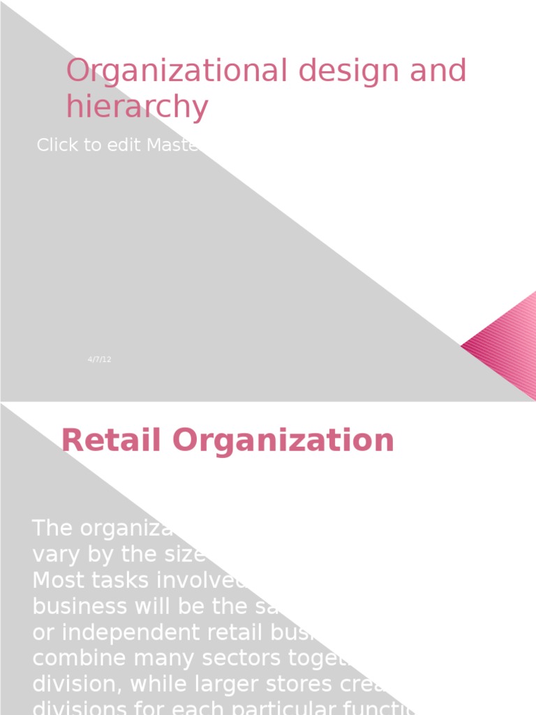 Retail Operations Organizational Structure | PDF | Organizational ...