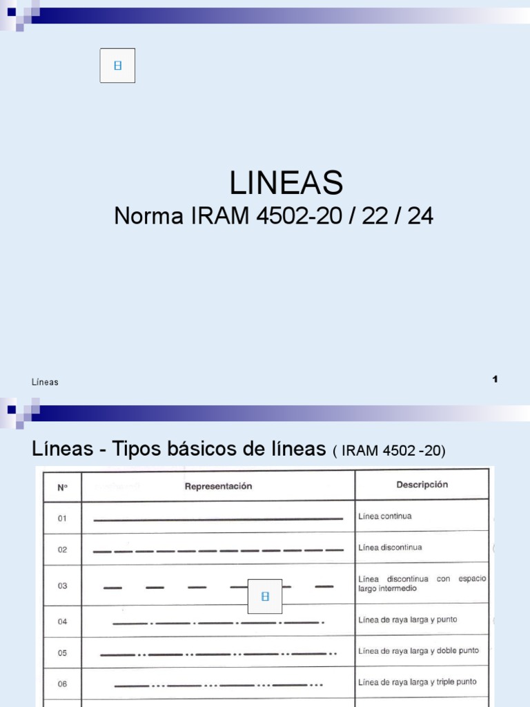 Lineas: Norma IRAM 4502-20 / 22 / 24 | PDF