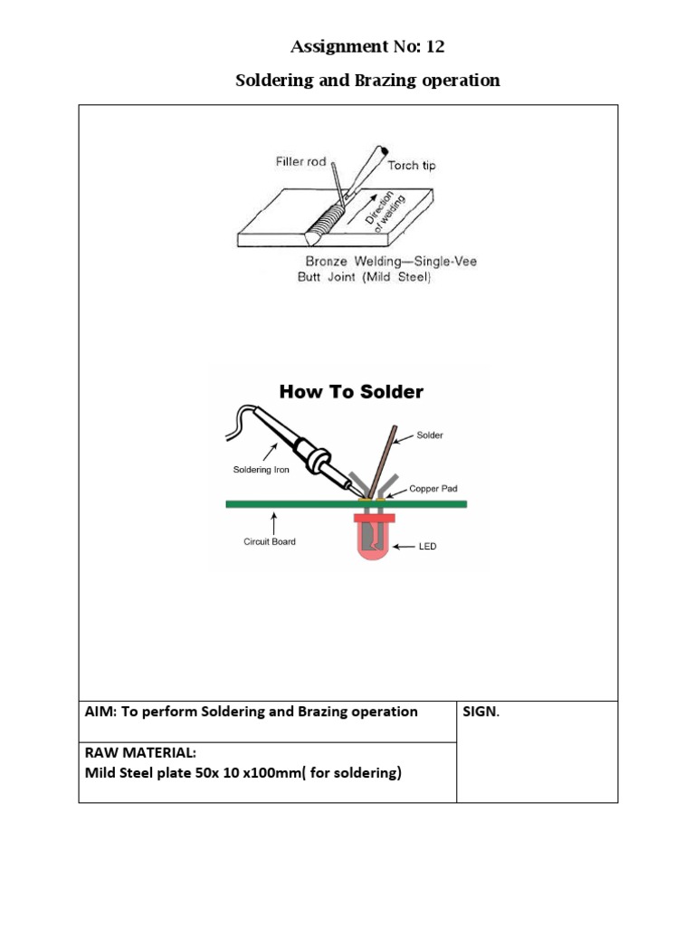 Assignment No 12 Solder Assignment-1 | PDF | Soldering | Materials