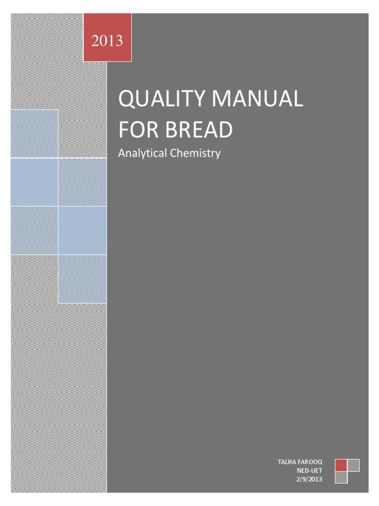 Bread Quality Control Manual | PDF | Breads | Flour