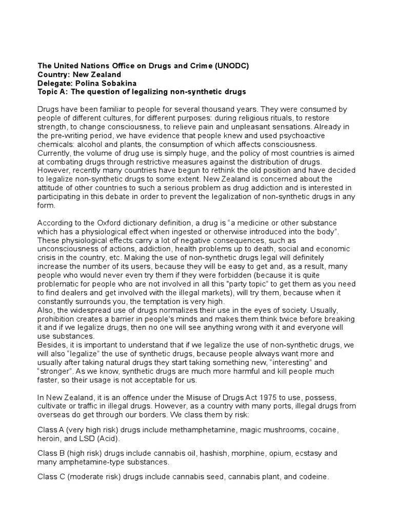 New Zealand's Position Paper For The Question of Legalisation of Non ... New Zealand's Position Paper For The Question of Legalisation of Non ...