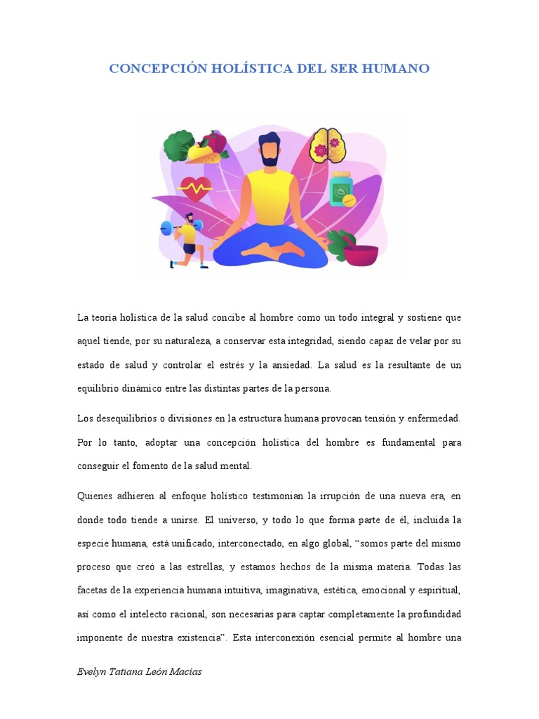 Concepción Holística Del Ser Humano | PDF