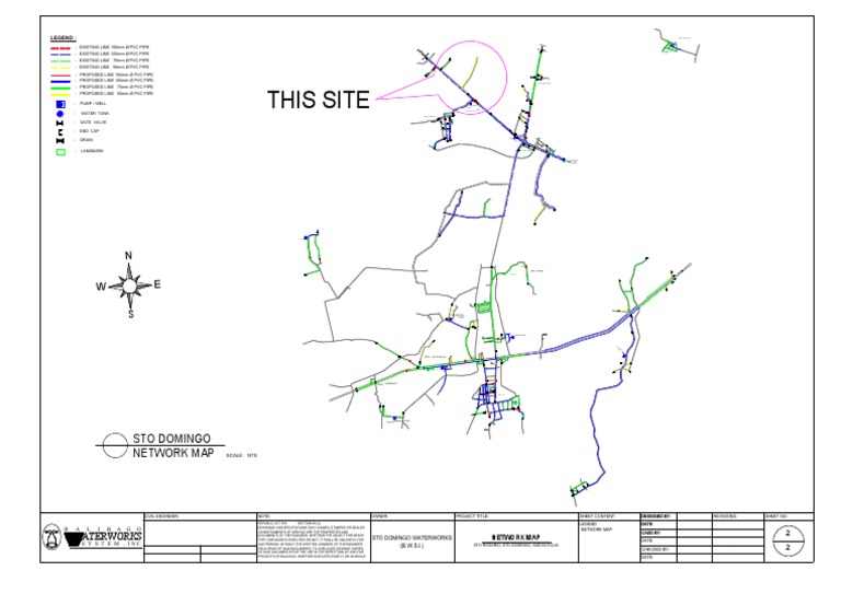 Sto Rosario 2 STO DOMINGO NETWORK MAP-Model | PDF | Hydraulic ...