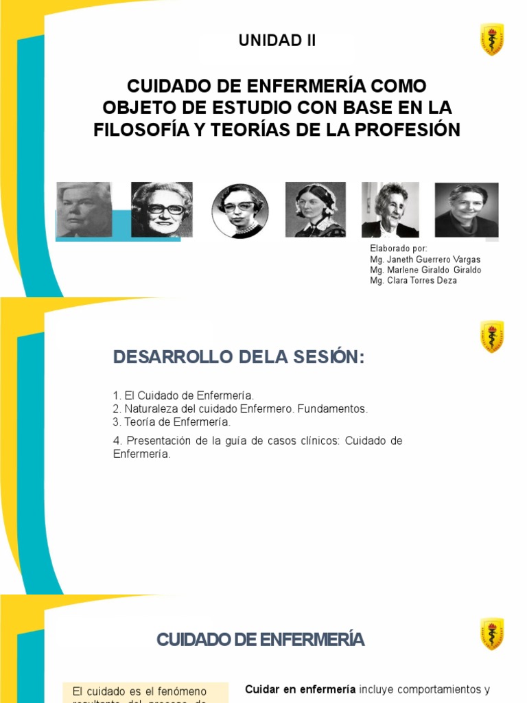 Cuidado de Enfermería Como Objeto de Estudio Con Base en La Filosofía Y Teorías de La Profesión ...