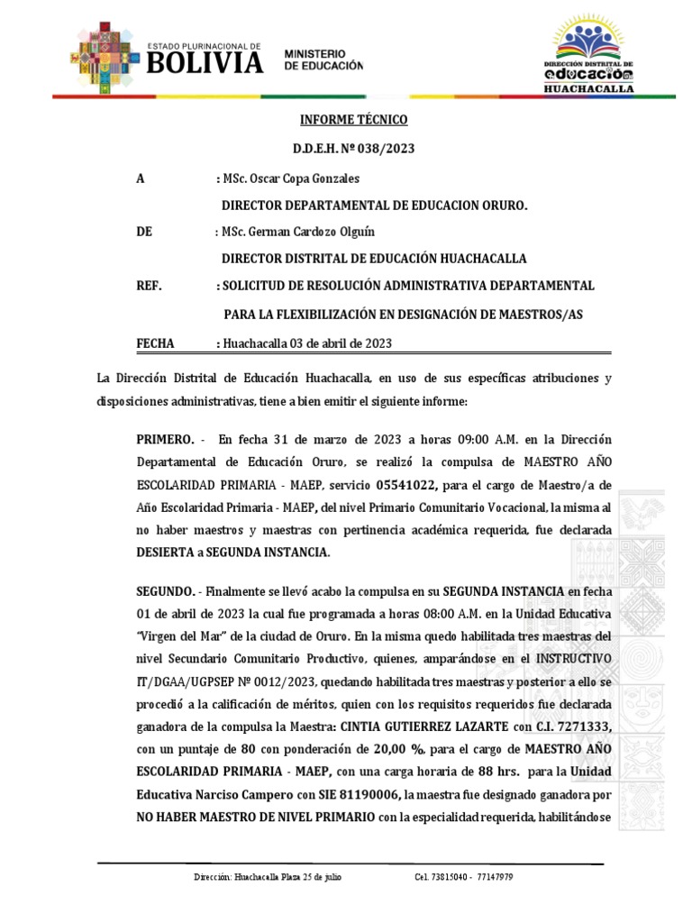 Informe R 038 | PDF