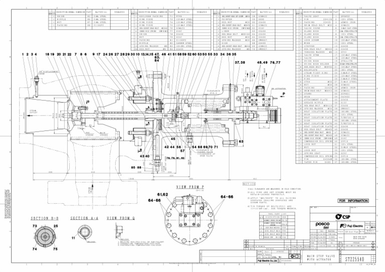 CSP-1-WD-211-EM130-13011 Rev.A - Main Stop Valve With Actuator | PDF