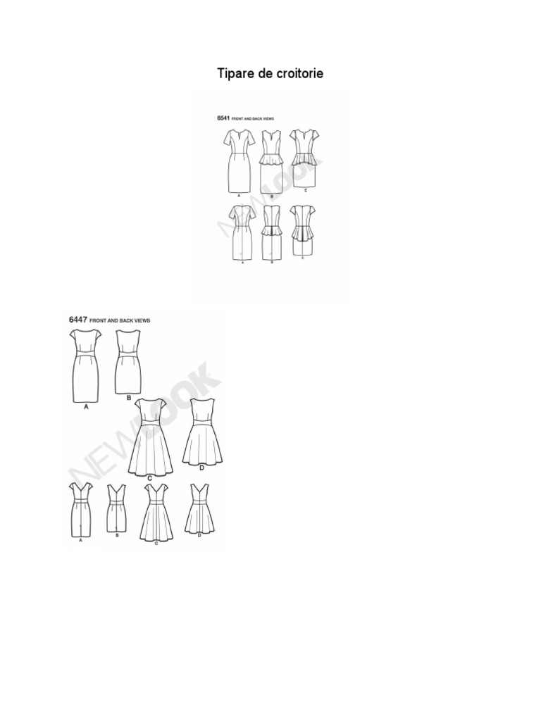 Tipare de Croitorie | PDF