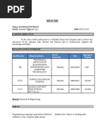 TransCelerate Curriculum Vitae Form | PDF | Health Care | Medicine