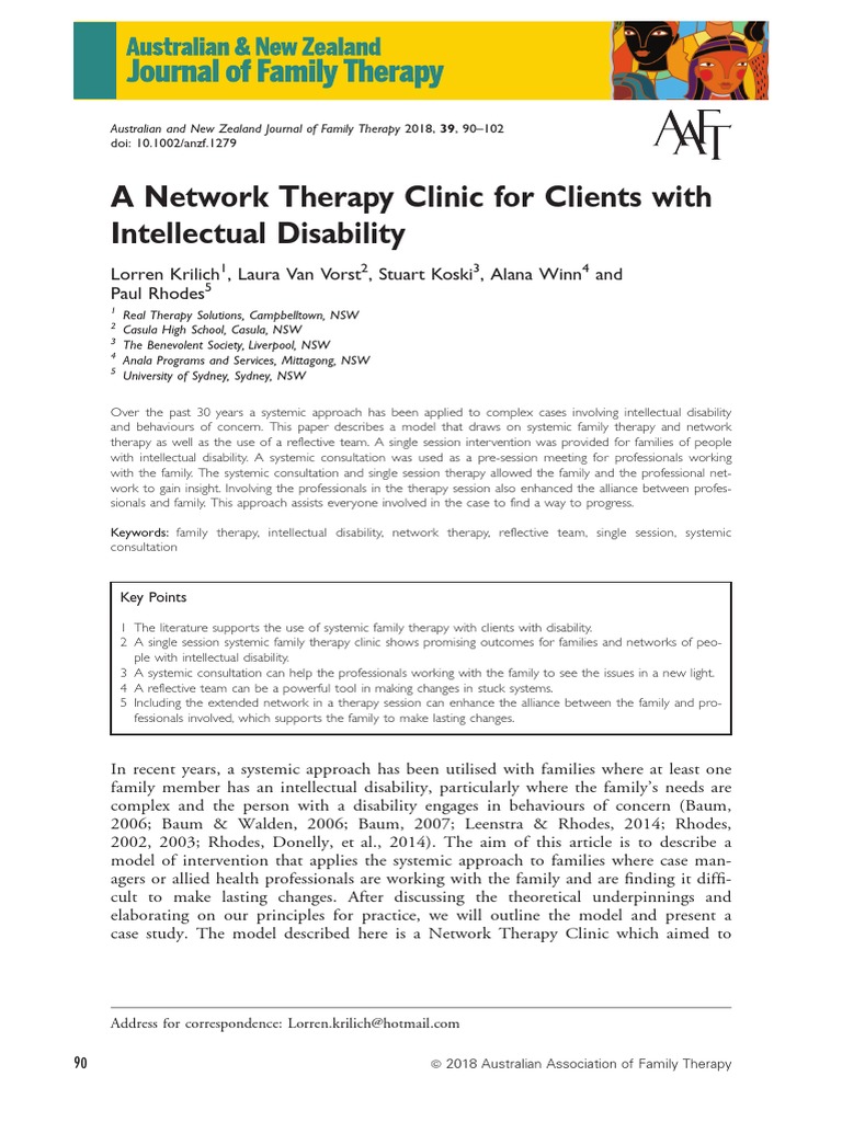 OK - A Network Therapy Clinic For Clients With Intellectual Desability ...