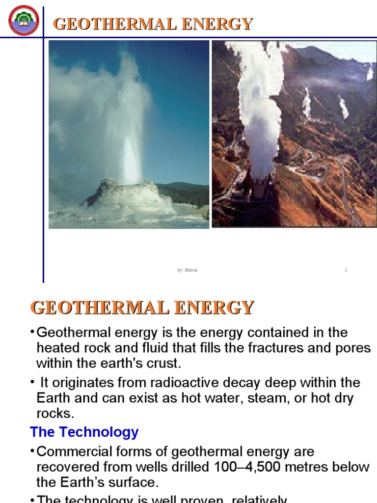 Chapter 6 Geothermal Energy | PDF | Steam | Geothermal Energy