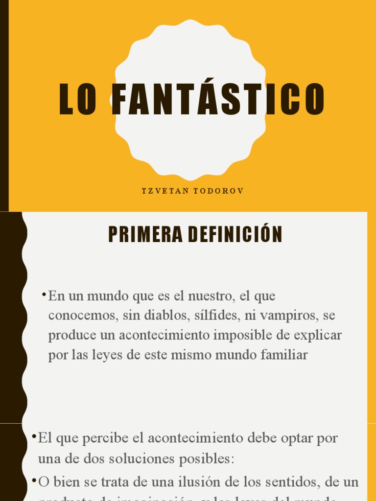 Lo fantástico: vacilación entre lo real y lo sobrenatural | PDF | Fantasía