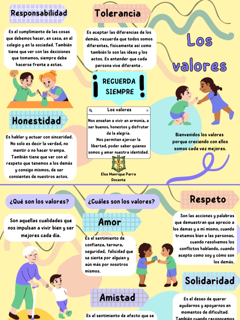 Los Valores Folleto | PDF | Amor | Tolerancia