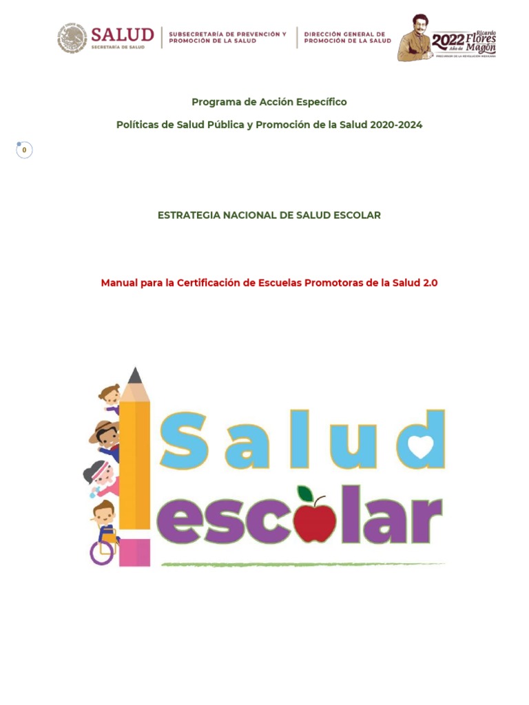 Manual de Certificacion Escuela Promotora de La Salud 2.0 | PDF ...