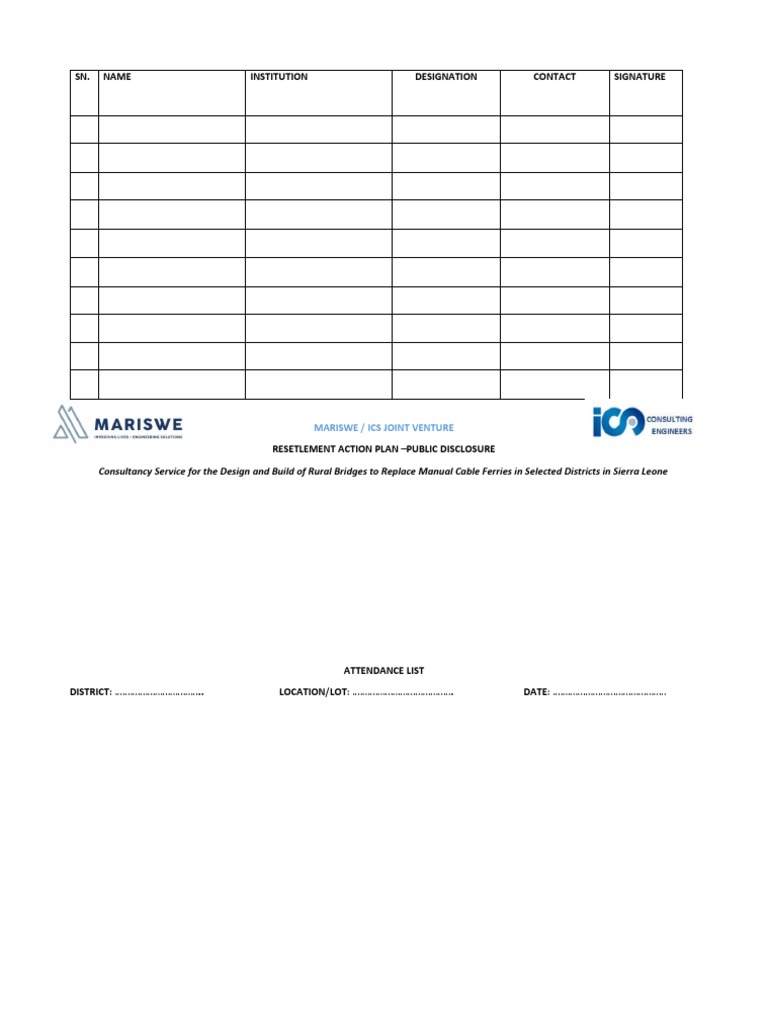 Underground Water Data Collection Sheet | PDF
