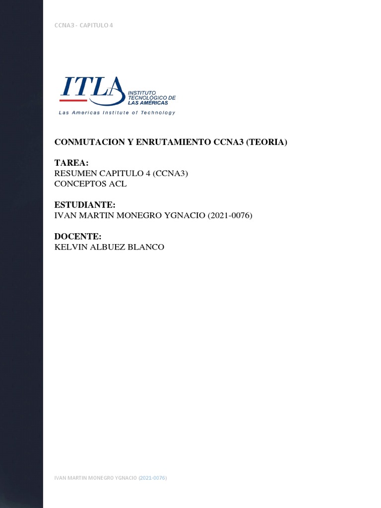 Resumen - Capitulo 4 | PDF | Enrutador (Computación) | Yo Pv6