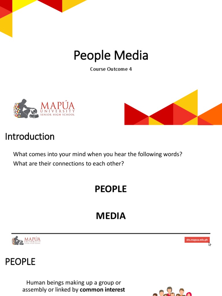 COM01 - CO4.2 - People Media | PDF | Media (Communication) | Journalism