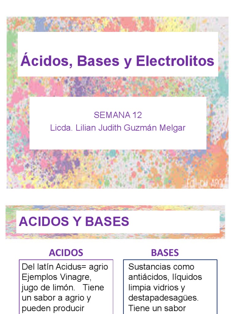 12 Acidos Bases y Electrolitos 2016 | PDF | Ácido | Ph