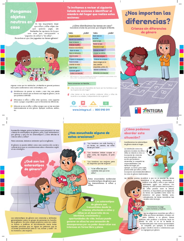 Triptico Nos Importan Las Diferencias | Descargar gratis PDF | Género ...