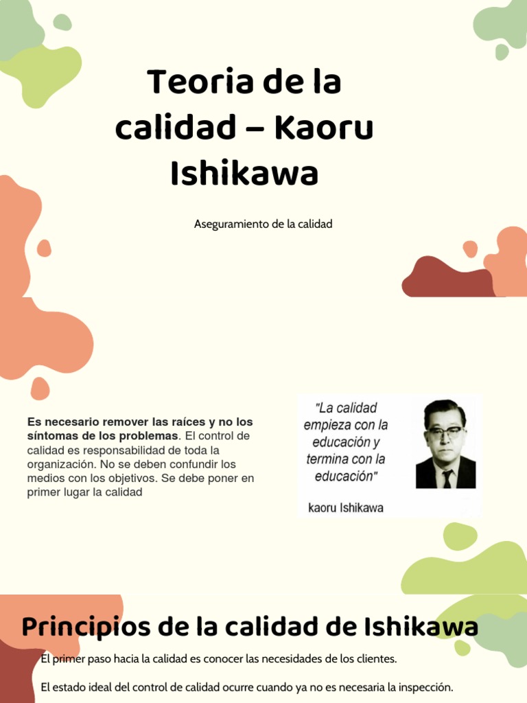 Teoria de La Calidad Ishikawa | PDF