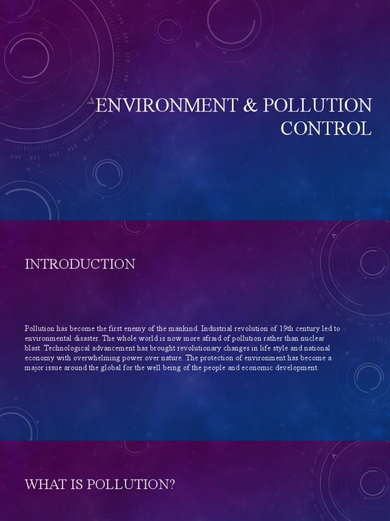 Environment & Pollution Control | PDF | Pollution | Air Pollution