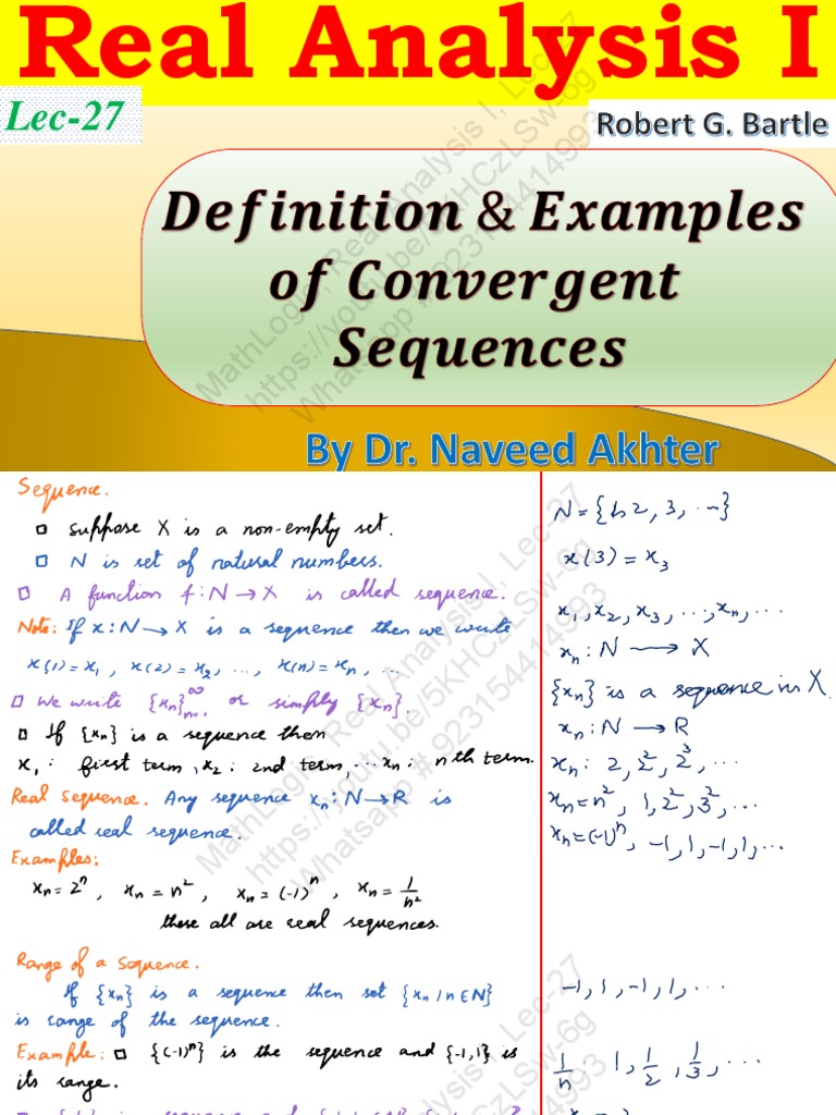 Real Analysis I - CH # 02 Part I, Lec-27-45 | PDF