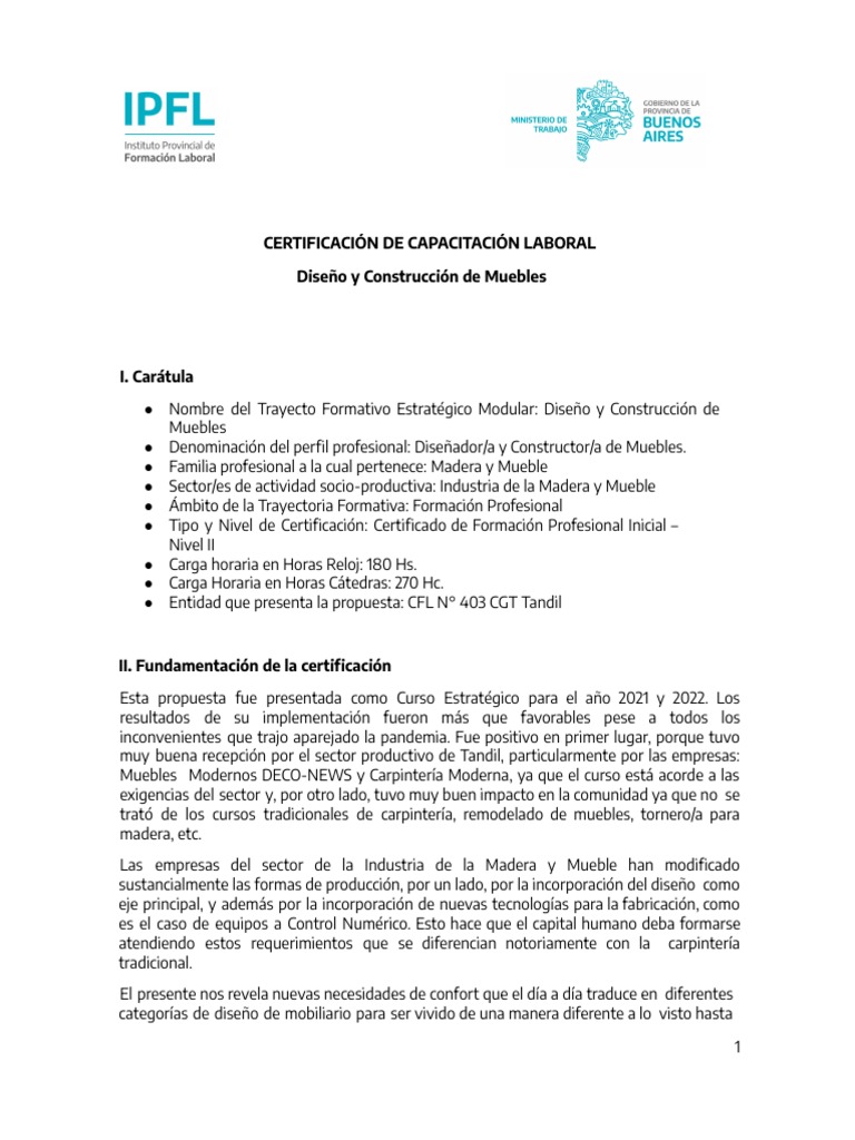 Diseño y Construcción de Muebles | PDF