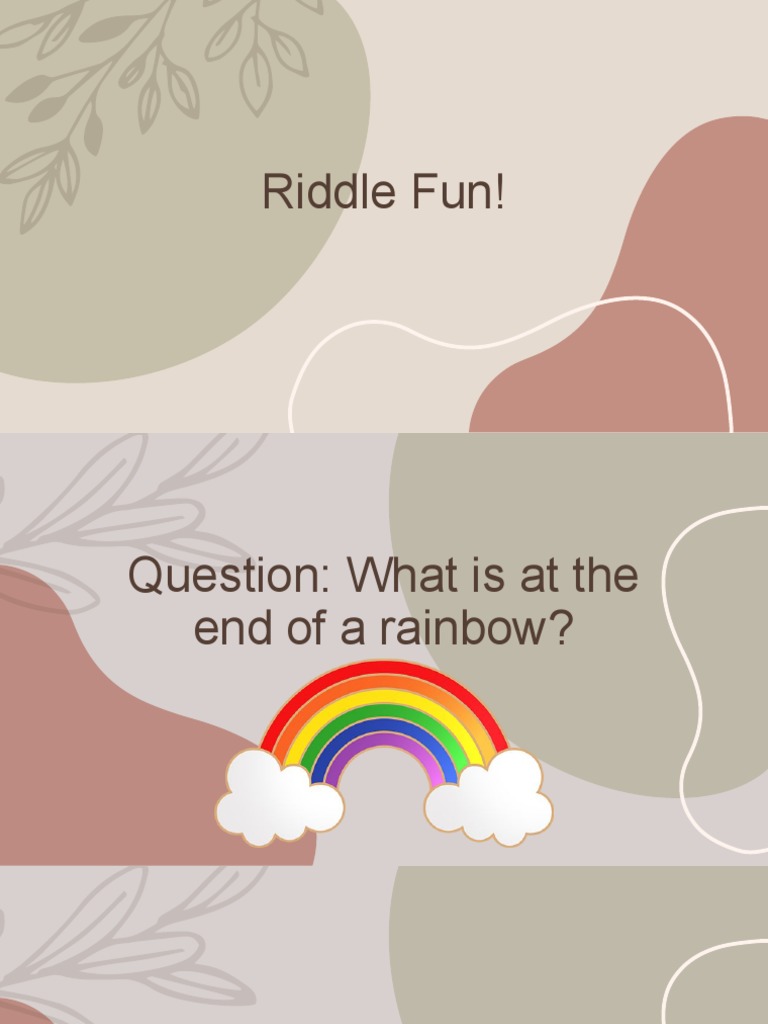Riddle Fun! | PDF
