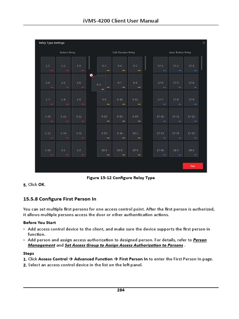 Configuration Instructions for Access Control Device Network Settings and Advanced Functions in ...