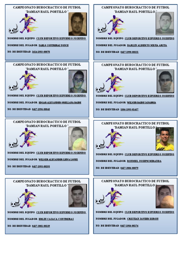 Carnets del Club Deportivo Esfuerzo | PDF