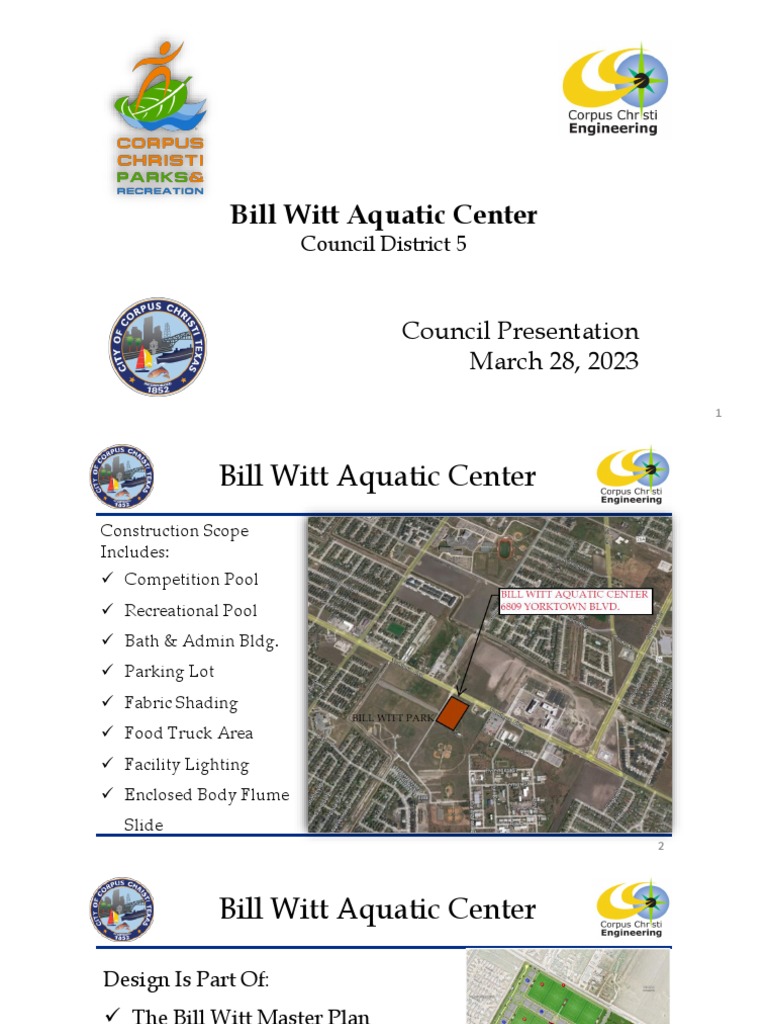 Bill Witt Aquatic Center Presentation | PDF