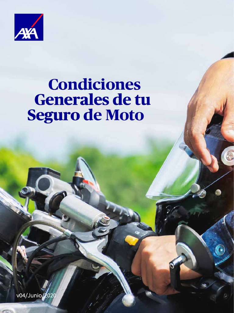 Condiciones Generales Seguro Moto AXA | PDF | Seguro | Daños y perjuicios