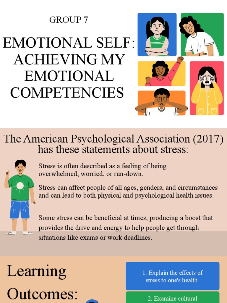 Emotional Self Achieving My Emotional Competencies | PDF | Stress ...